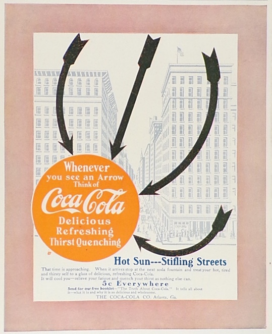 1910 Antique Coca Cola Coke Ad ~ Stifling Streets, Vintage Soda ...