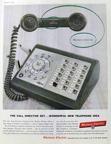 1959 Western Electric Call Director Business Phone Ad, Vintage Ads (Misc)