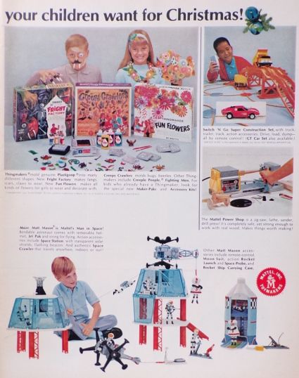 1967 Vintage Mattel Toys 6-Page Ad ~ Monkees, Liddle Kiddles, etc ...