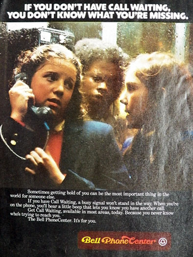 1982 Bell Telephone Ad ~ Call Waiting, Vintage Ads (Misc)
