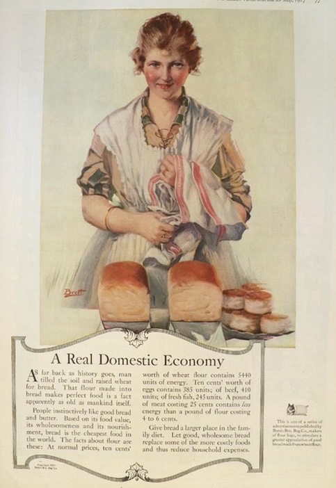 1917 Bemis Bags Ad ~ Flour Bags ~ Bread, Vintage Food Ads (Other)