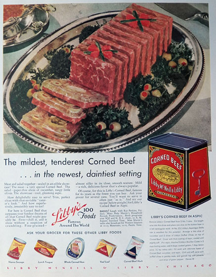 1931 Libby's Corned Beef Ad ~ Mildest, Tenderest, Vintage Food Ads (Other)