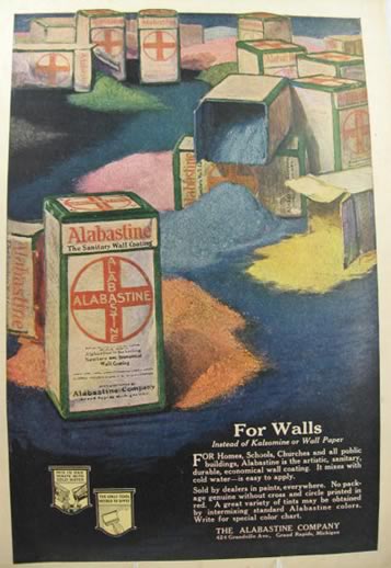 1920's Alabastine Wall Coating Paint Ad ~ Great Art, Vintage Hardware ...