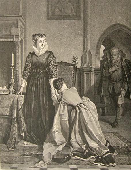 Antique Print ~ Death Warrant of Mary Stuart, Queen of Scots, Military ...