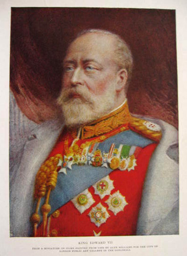 1910 King Edward VII Antique Print, People & Portraits Antique Prints