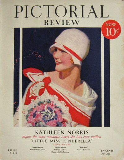 1928 Pictorial Review Cover ~ McClelland Barclay, Vintage Magazine Covers
