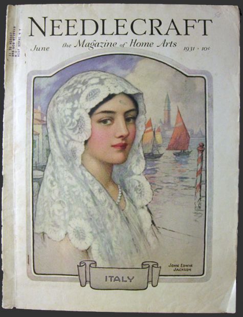 1931 Needlecraft Magazine Cover ~ John Edwin Jackson ~ Italy, Vintage ...