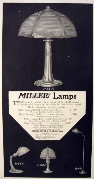 1922 Vintage Edward Miller Lamp Ad, Vintage Household Ads