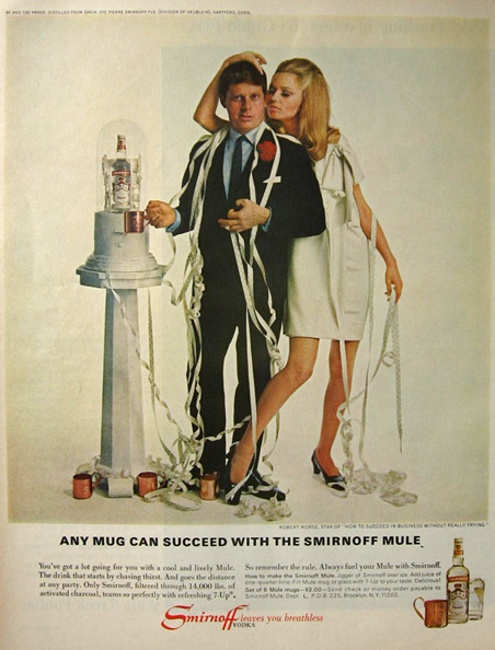 1967 Vintage Smirnoff Vodka Ad ~ Robert Morse, Vintage Beer & Liquor Ads
