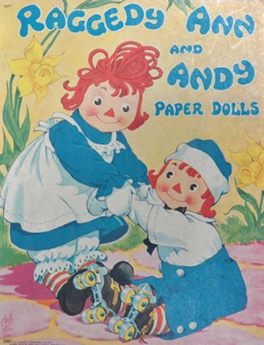 1944 Raggedy Ann & Andy Paper Dolls ~ Original, Uncut ~ Saalfield ...