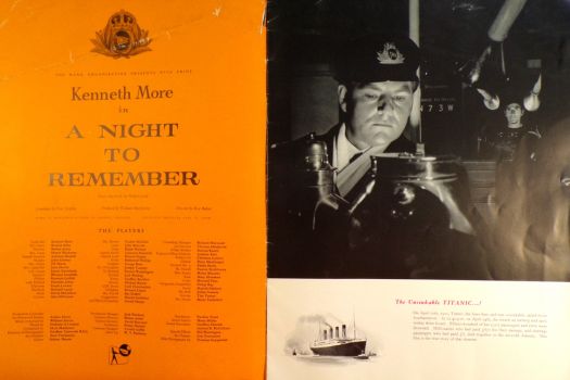 1958 A Night to Remember Titanic Original Movie Program, Vintage ...