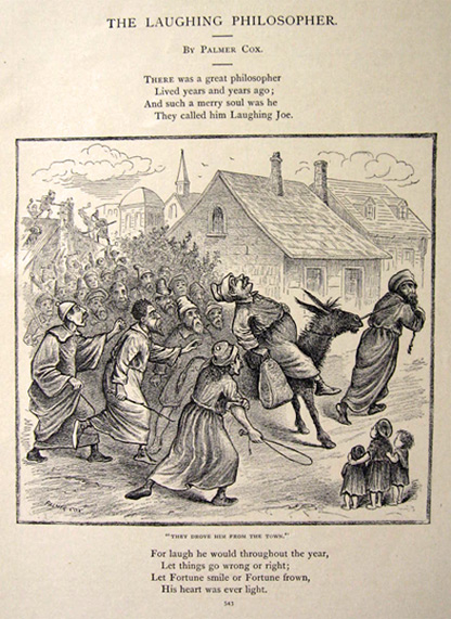 1904 Palmer Cox ~ The Laughing Philosopher, Antique Prints for Children